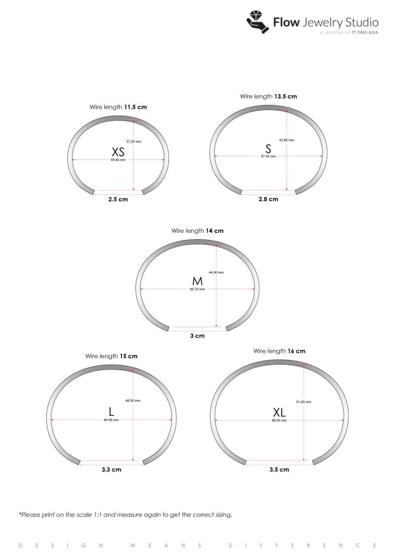 Do you have cuff size chart? - Flow Jewelry Studio